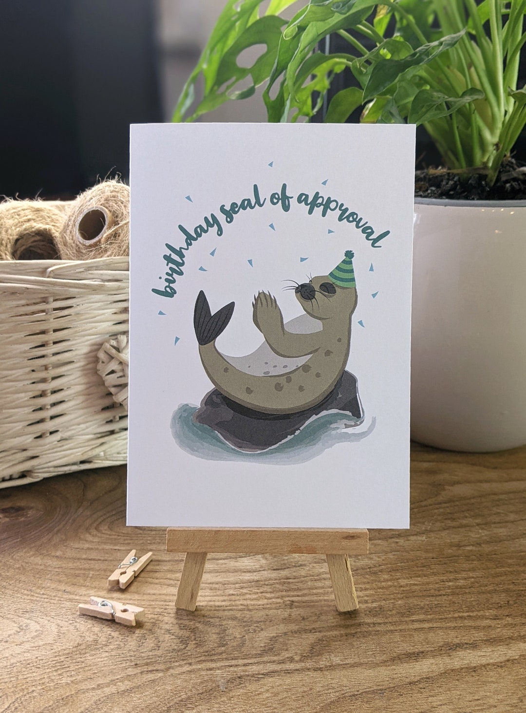 Birthday Seal of Approval Card / Eco-friendly Greeting Card / - Etsy