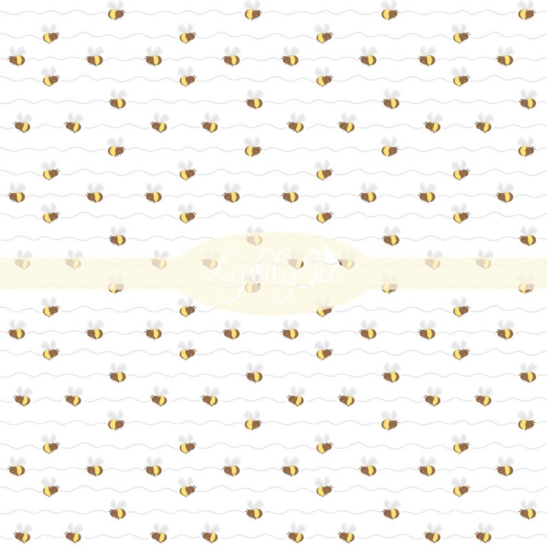 Busy Bees Digital Seamless Pattern Collection | 5 Pack | Digital Papers ...