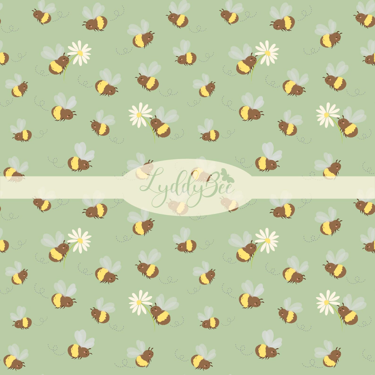 Busy Bees Digital Seamless Pattern Collection | 5 Pack | Digital Papers ...