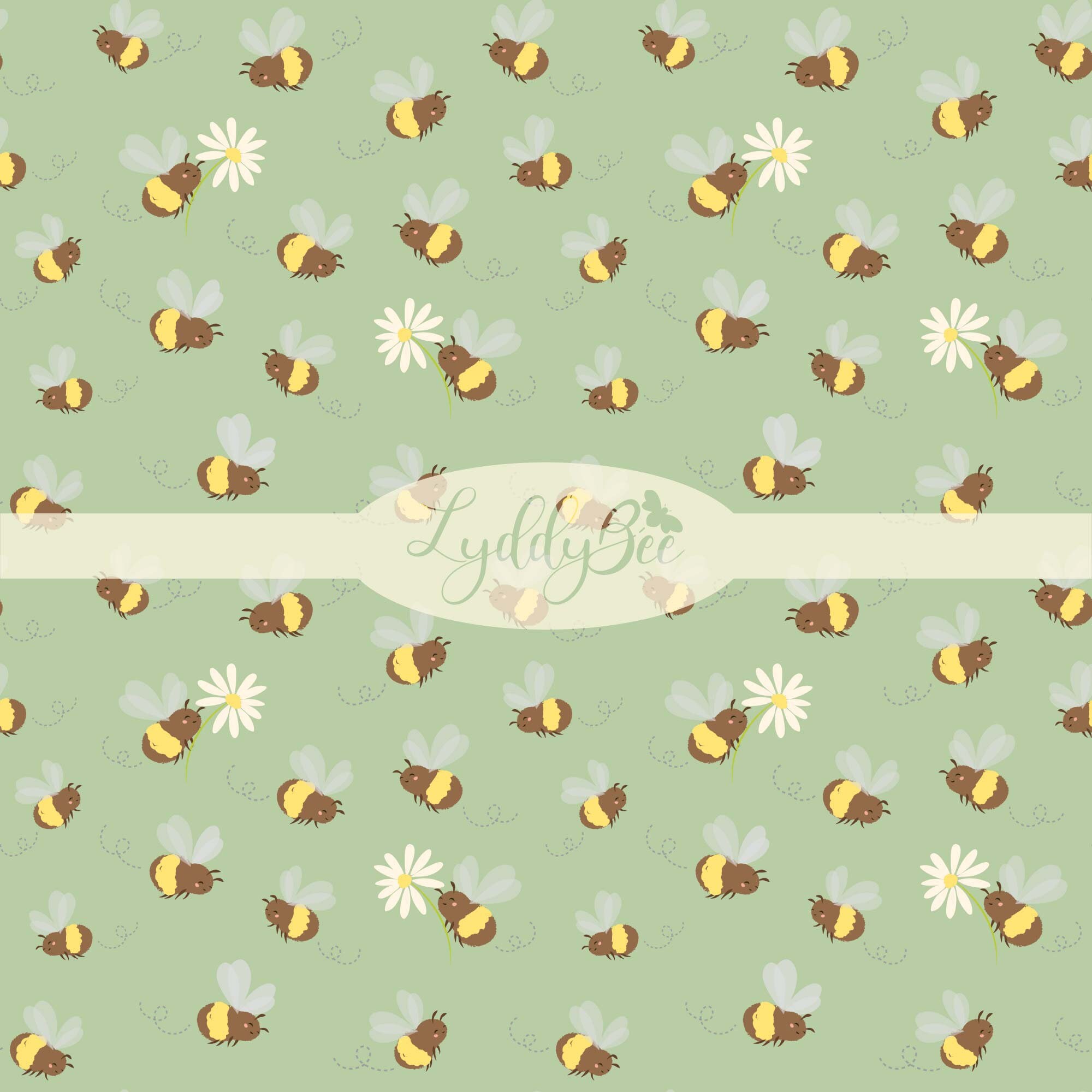 Busy Bees Digital Seamless Pattern Collection | 5 Pack | Digital Papers ...
