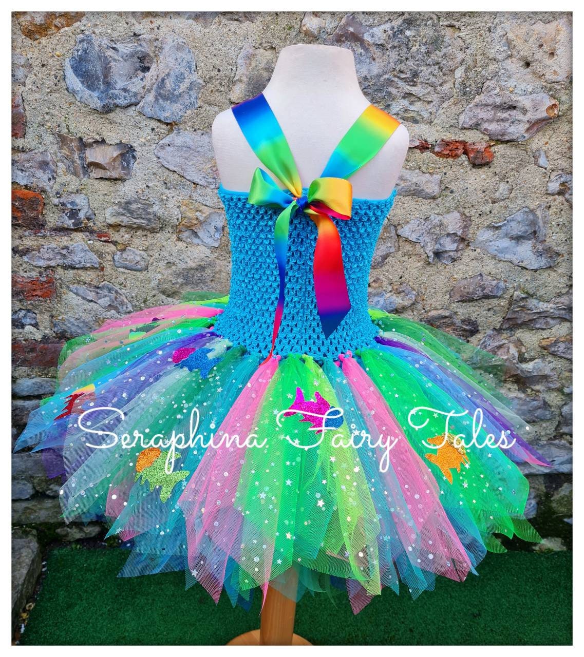 Rainbow Fish Tutu Dress up Costume Outfit.girls Under the Sea - Etsy