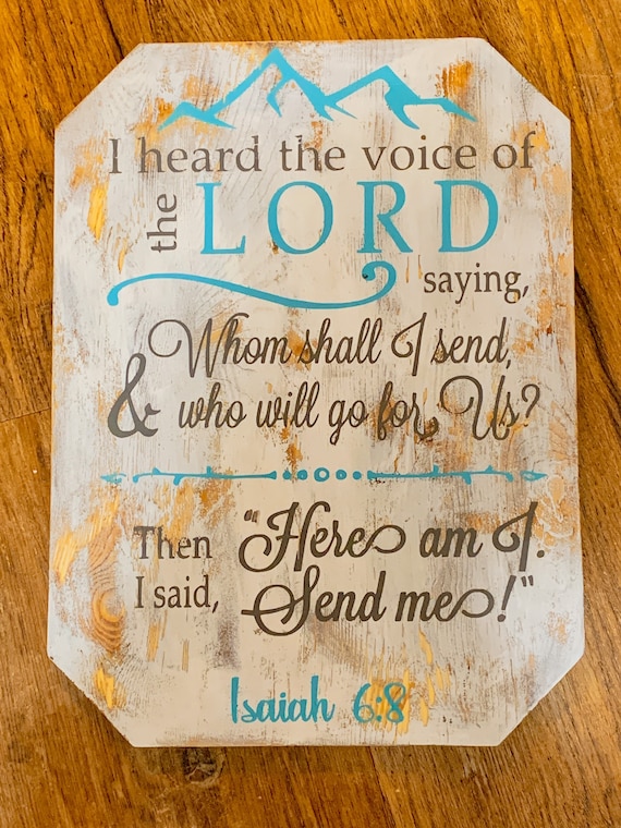 Isaiah 6:8 Wall Sign | Etsy