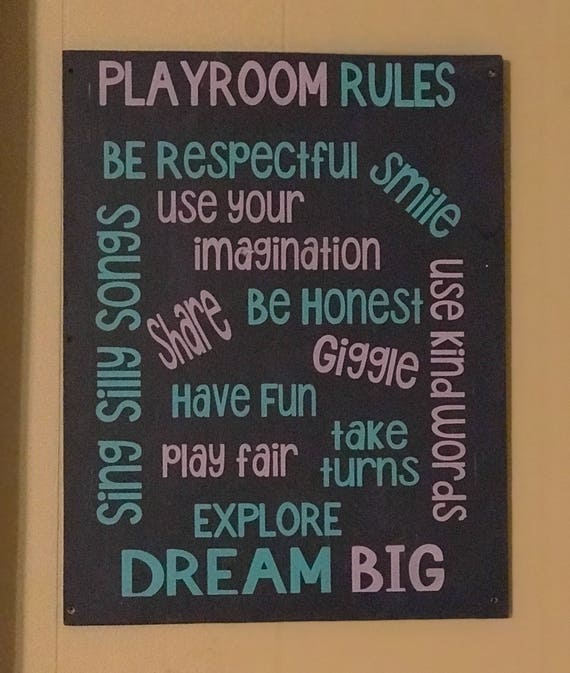 Play Room Rules Pallet Sign - Etsy