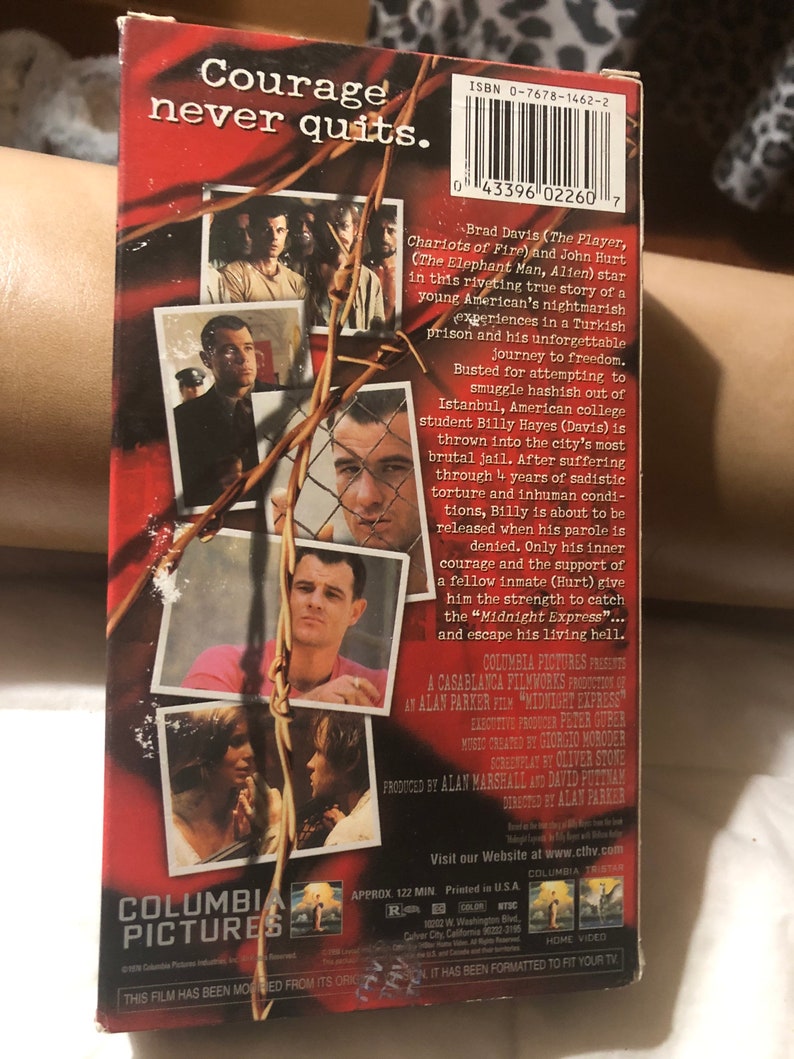 Midnight Express VHS Movie Remastered Collector’s Edition 122 Minutes ...