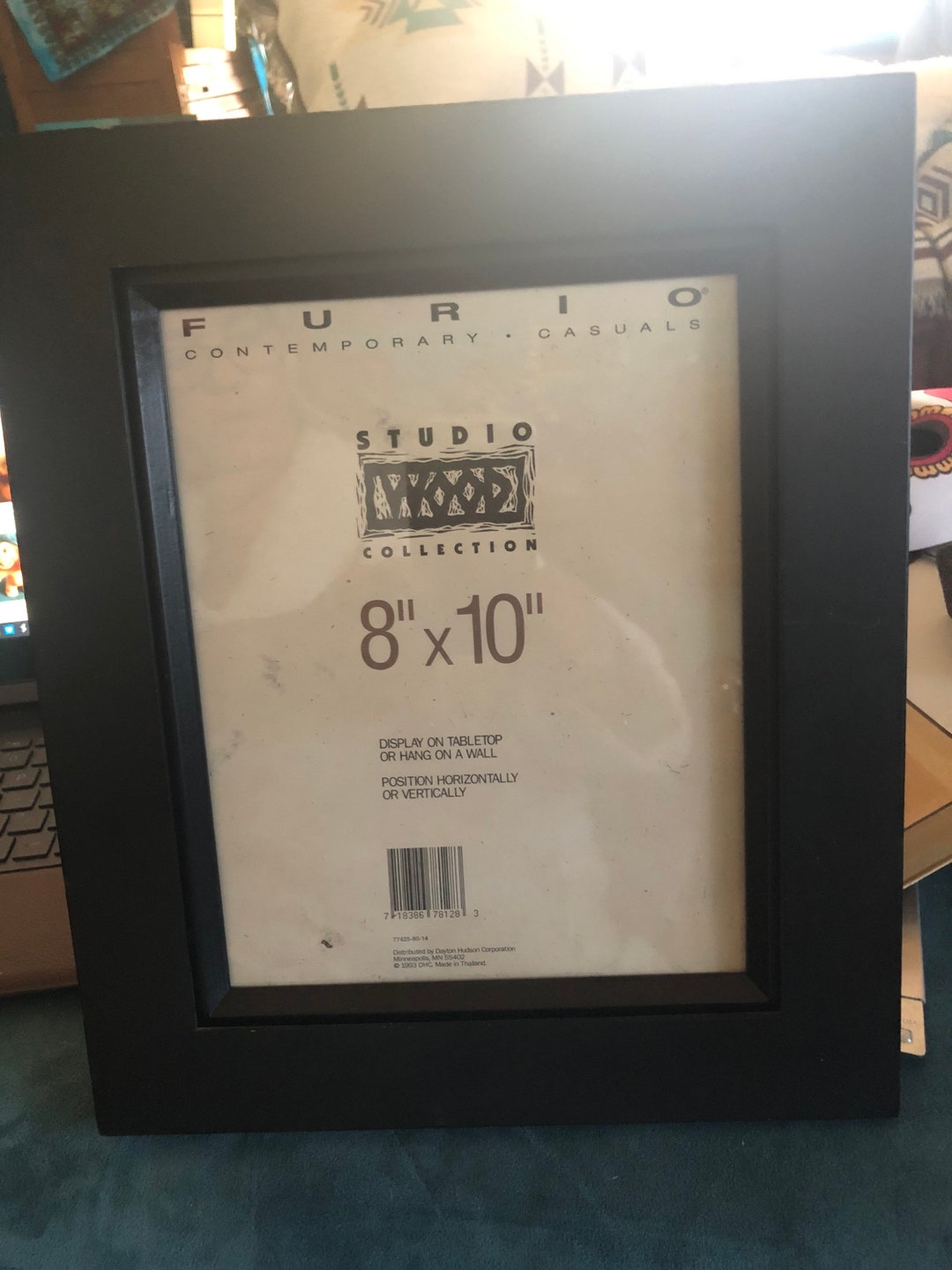 Large Black Picture Frame With Glass for an 8 X 10 Photo - Etsy