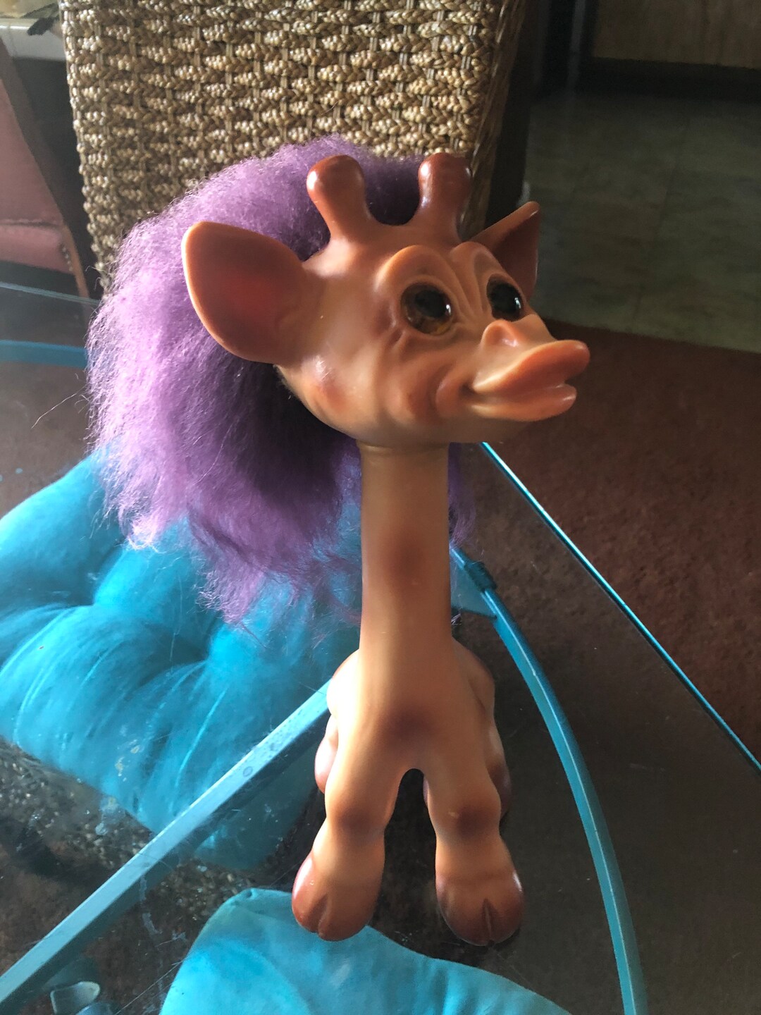 Thomas Dam 12 Giraffe Troll 1960s Amber Eyes and Newer - Etsy