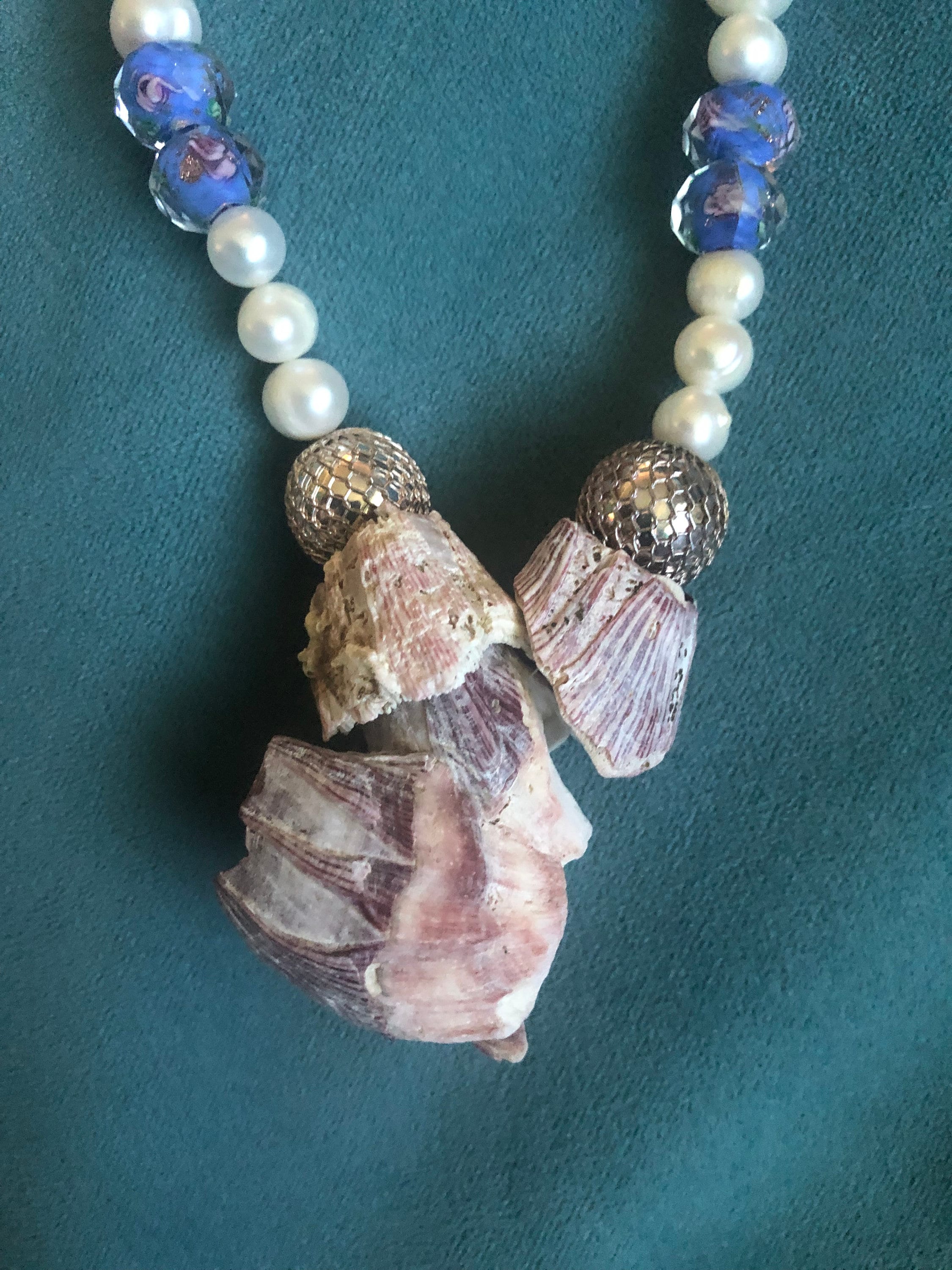 Barnacles, Beads and Pearls Hand Beaded Necklace - Etsy