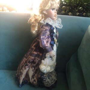 Fantasy Doll Collection 16” Tall Porcelain Doll With Blond Hair and ...