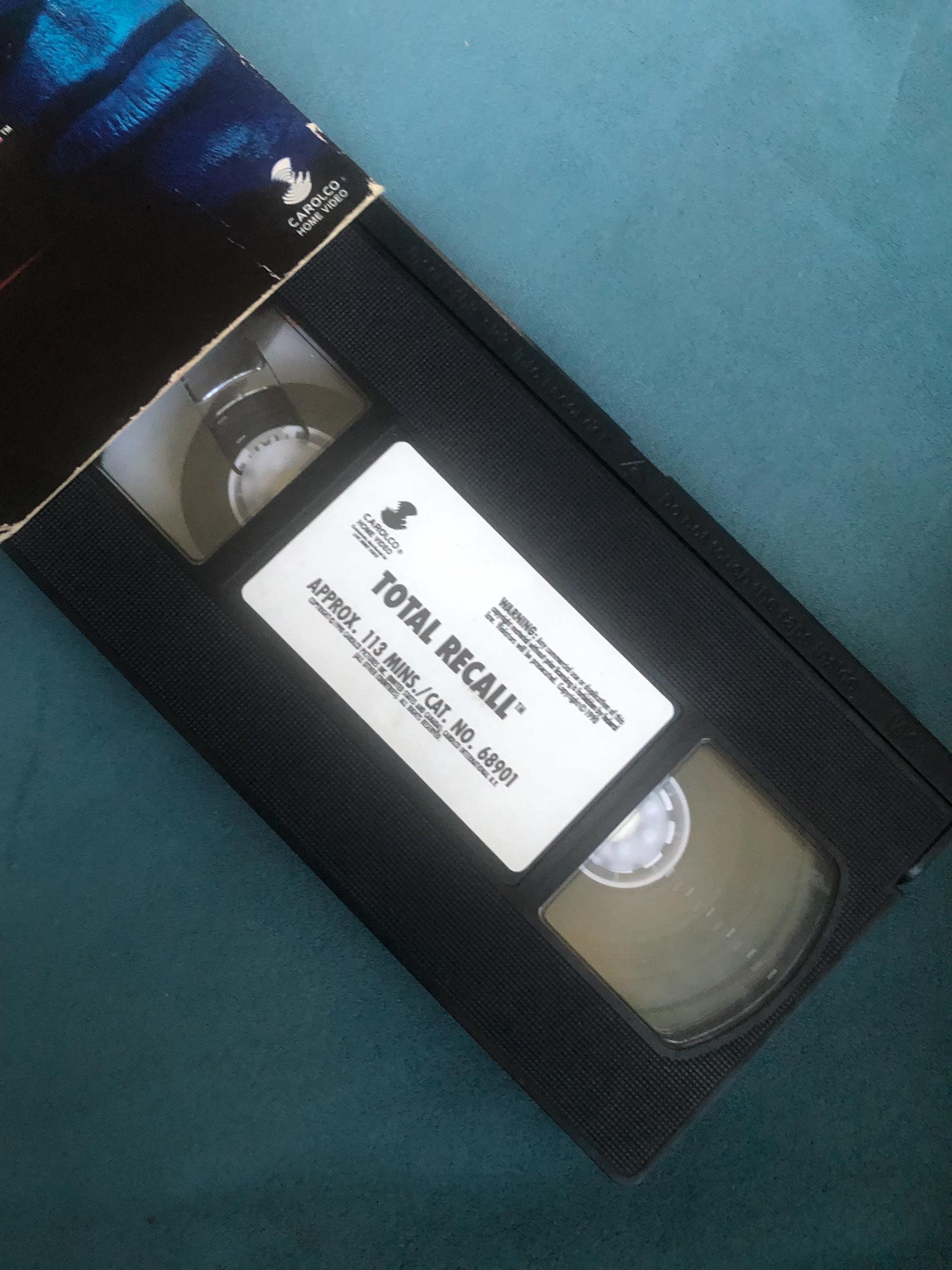 Total Recall VHS Movie Starring Schwarzenegger 1990 - Etsy