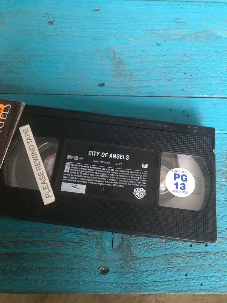 City of Angels VHS Movie Starring Nicolas Cage and Meg Ryan - Etsy