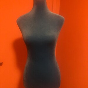 Blue Mannequin Torso With Adjustable White Wood Base - Etsy