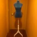 Blue Mannequin Torso With Adjustable White Wood Base - Etsy