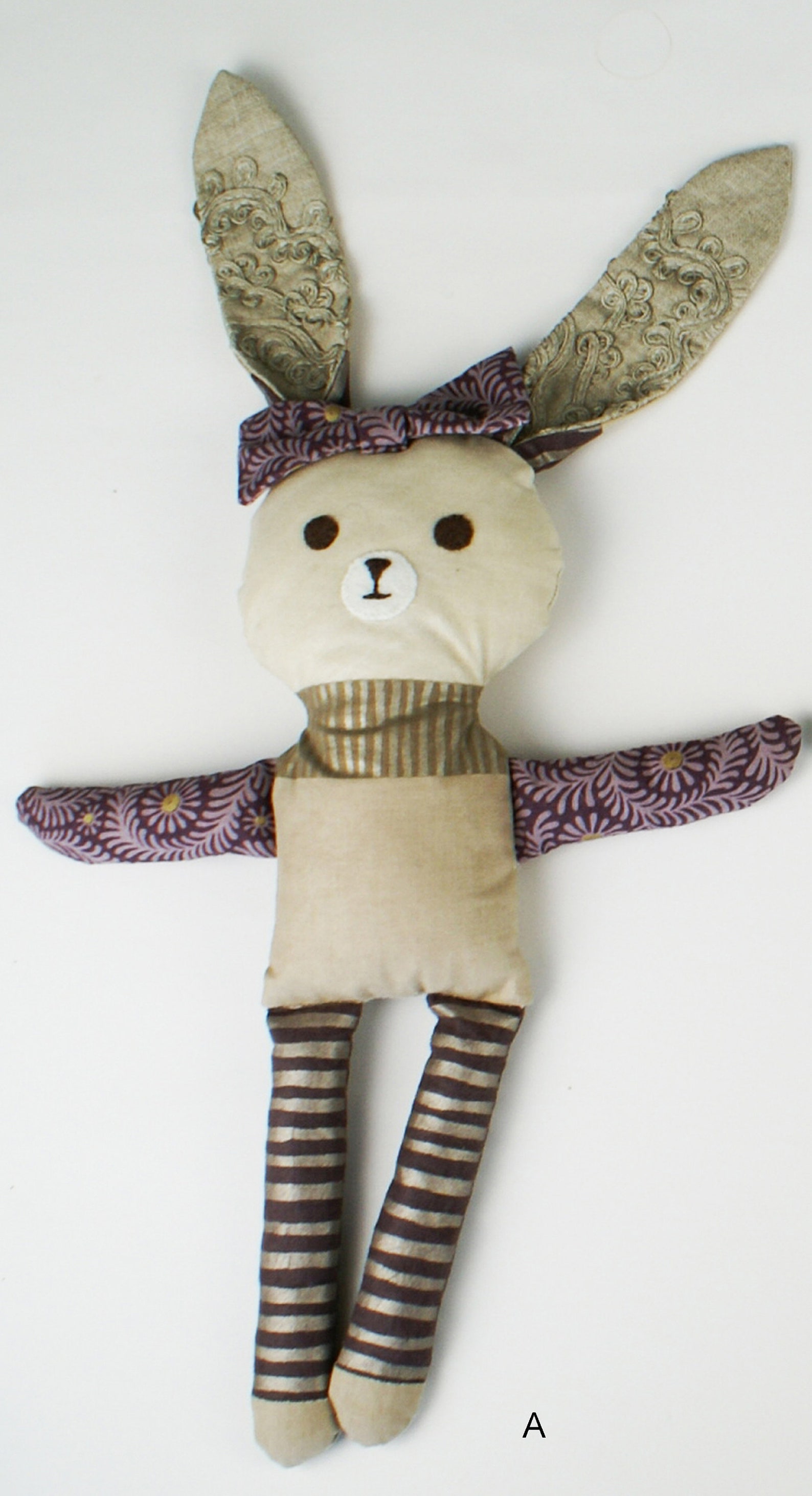 Handmade Bunny Rabbit Rag Doll Traditional Rag Doll Fabric | Etsy