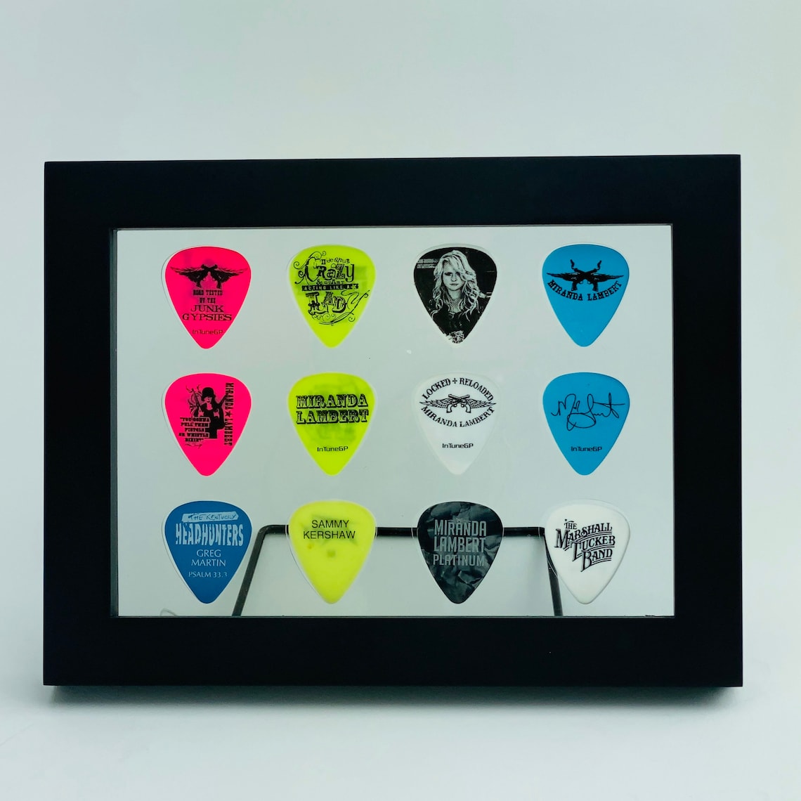 5 x 7 Guitar Pick Display Horizontal Frame | Etsy