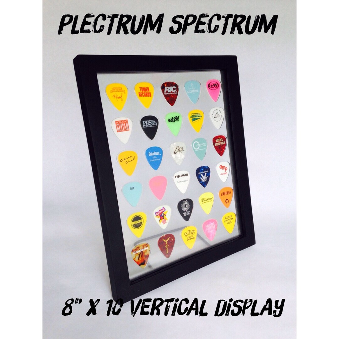 8" X 10" Guitar Pick Display - Vertical - Holds 30 Picks - FRAME NOT ...