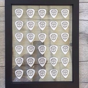 8" X 10" Guitar Pick Display - Vertical - Holds 30 Picks - FRAME NOT ...