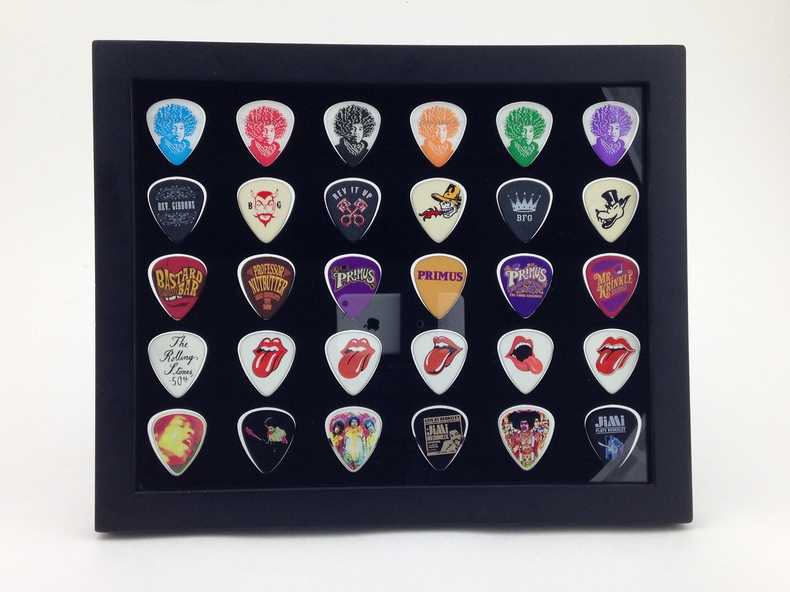 Guitar Pick Display Black 8 X 10 Double Sided - Etsy