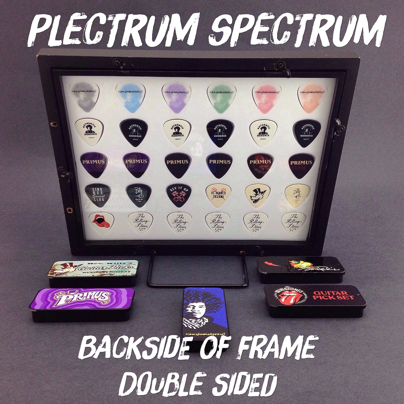 8 X 10 Guitar Pick Display - FRAME NOT INCLUDED, Insert Only (clear ...
