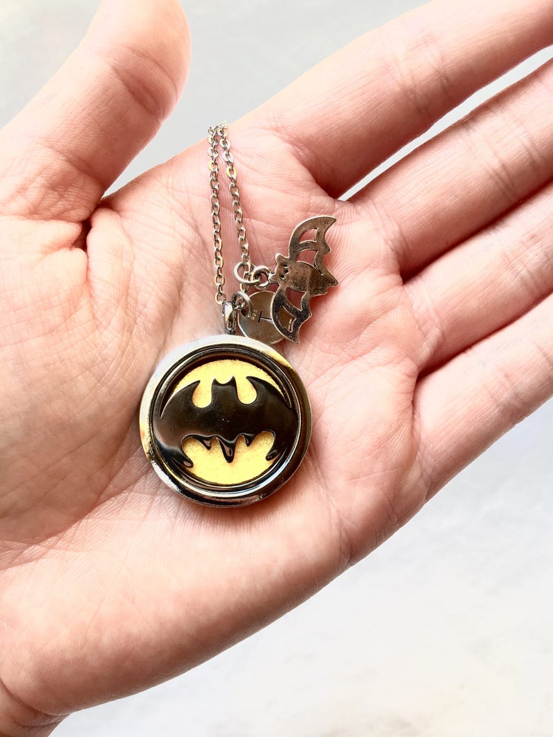 Batman Necklace Batman Gifts Superhero Necklace / Nerd | Etsy