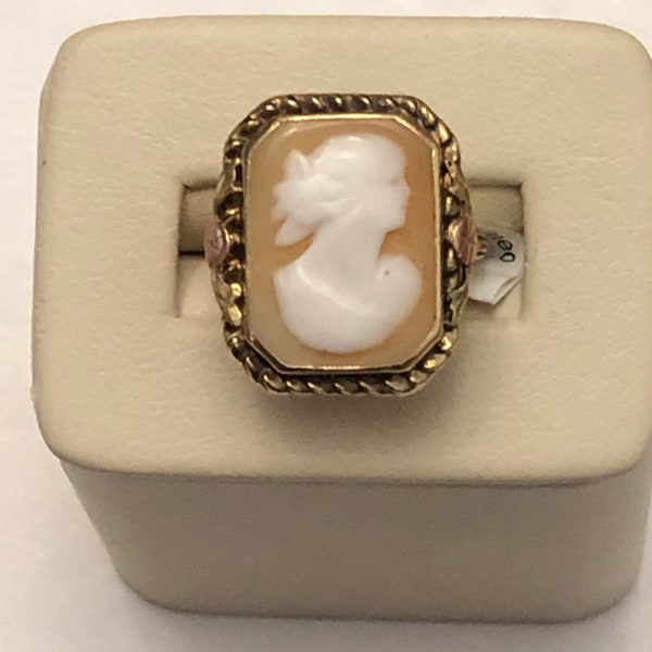 Gold Cameo Ring - Etsy
