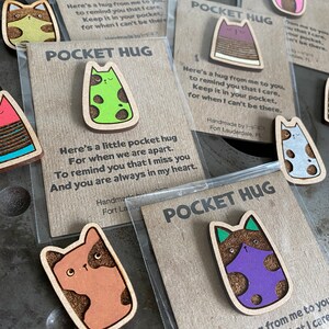 Pocket Hugs, Cat Pocket Token, Miss You Gift, Love You Gift, Back to ...