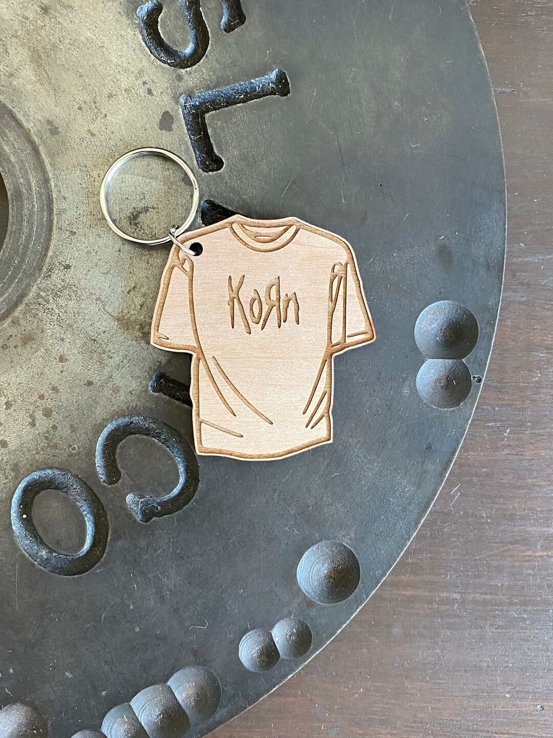 KORN T-shirt Key Chain, Personalized Key Ring, Rock Band Key Chain ...