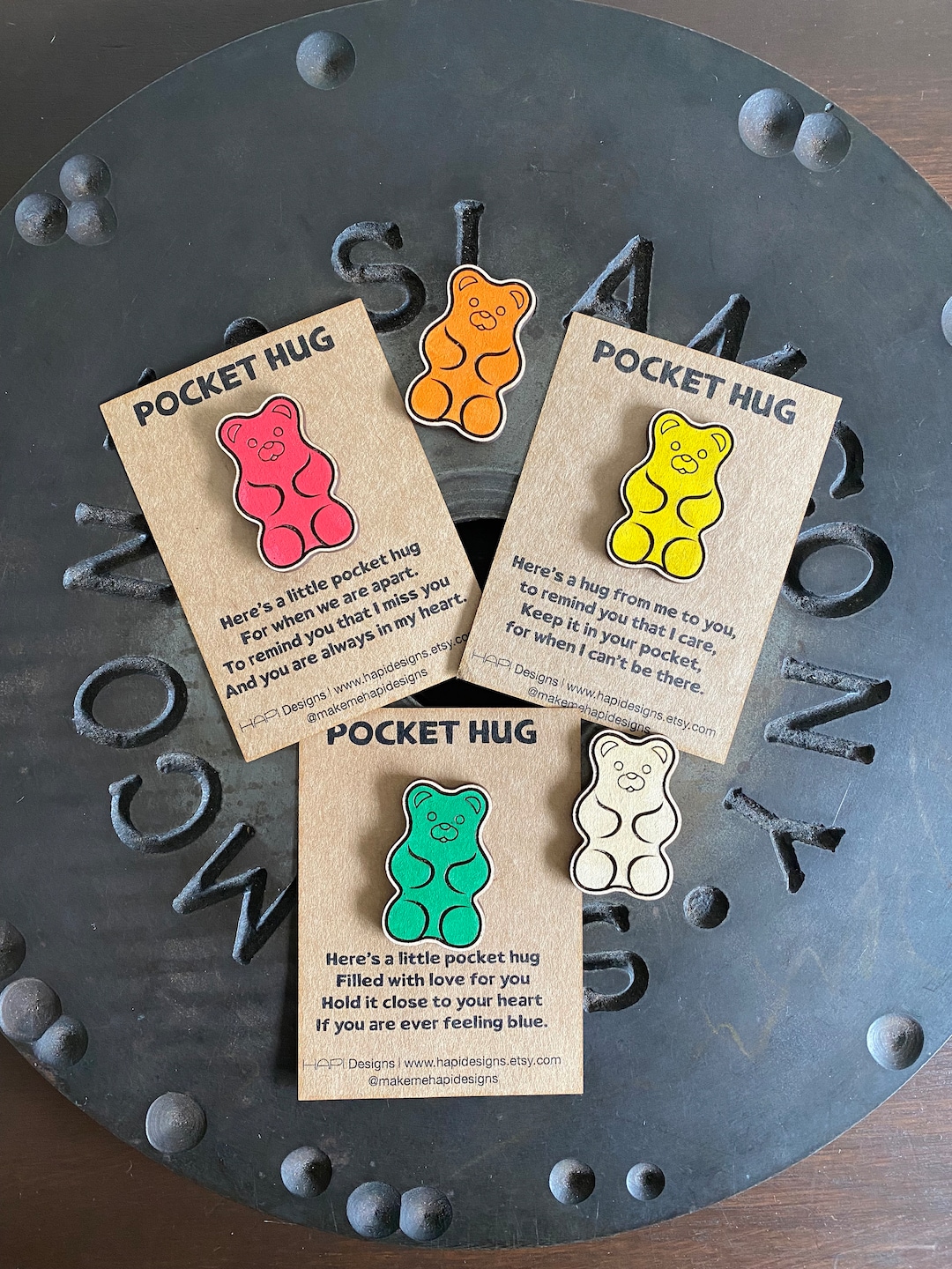 Pocket Hugs, Gummy Bears, Pocket Token, Miss You Gift, Love You Gift ...