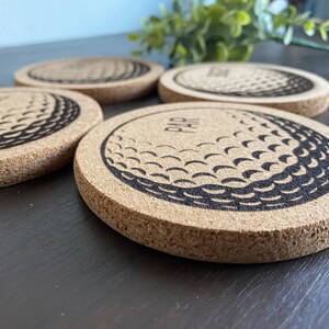 Set of 4 Golf Coasters, Golf Gift, Gifts for Him, Men's Golf Gift, Golf ...