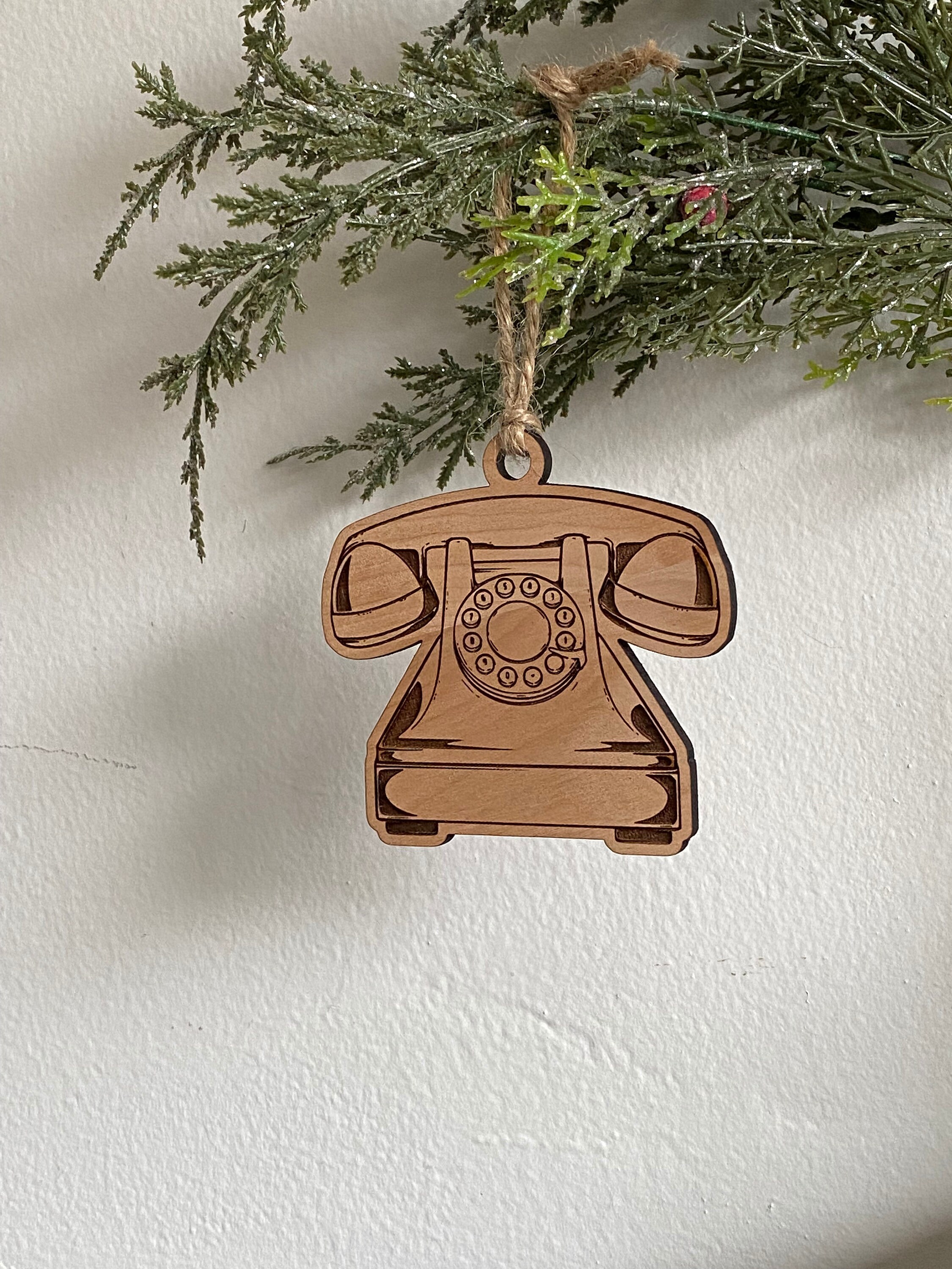 Vintage Rotary Phone Ornament Tree Ornament Old Telephone - Etsy