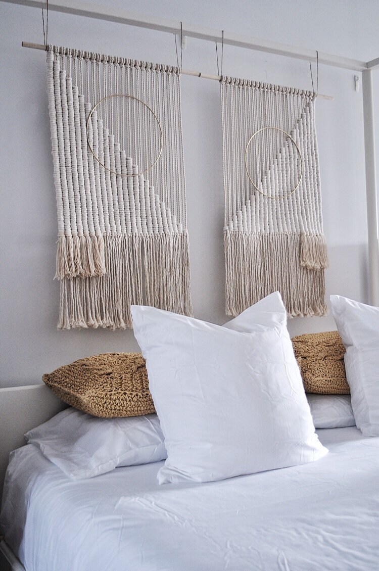 Macrame Wall Hanging| Modern Fibre Tapestry| Woven Wall Art| Geometric ...