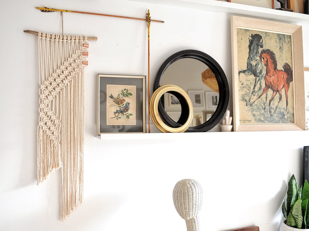 Macrame Wall Hanging| Modern Fibre Tapestry| Woven Wall Art| Geometric ...