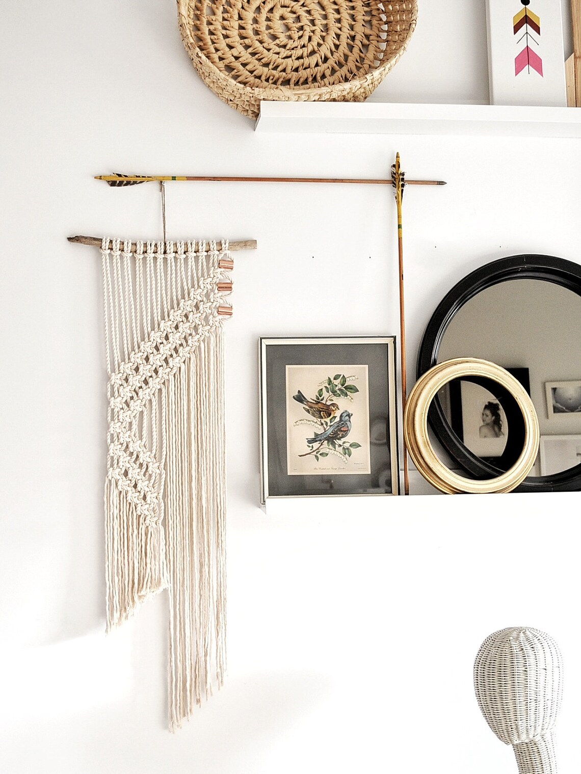 Macrame wall hanging modern fibre tapestry woven wall art | Etsy