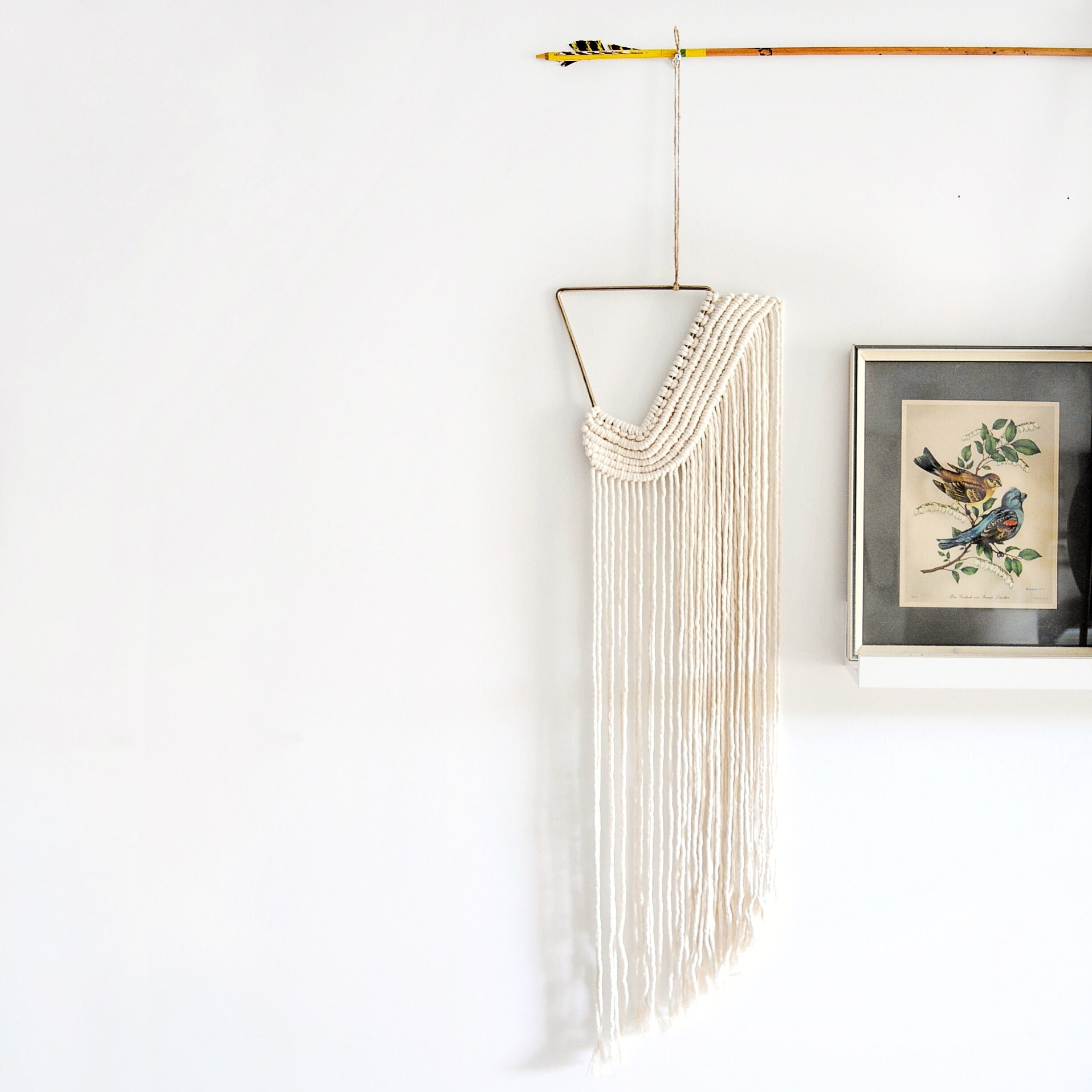 Macrame Wall Hanging| Modern Fibre Tapestry| Woven Wall Art| Geometric ...