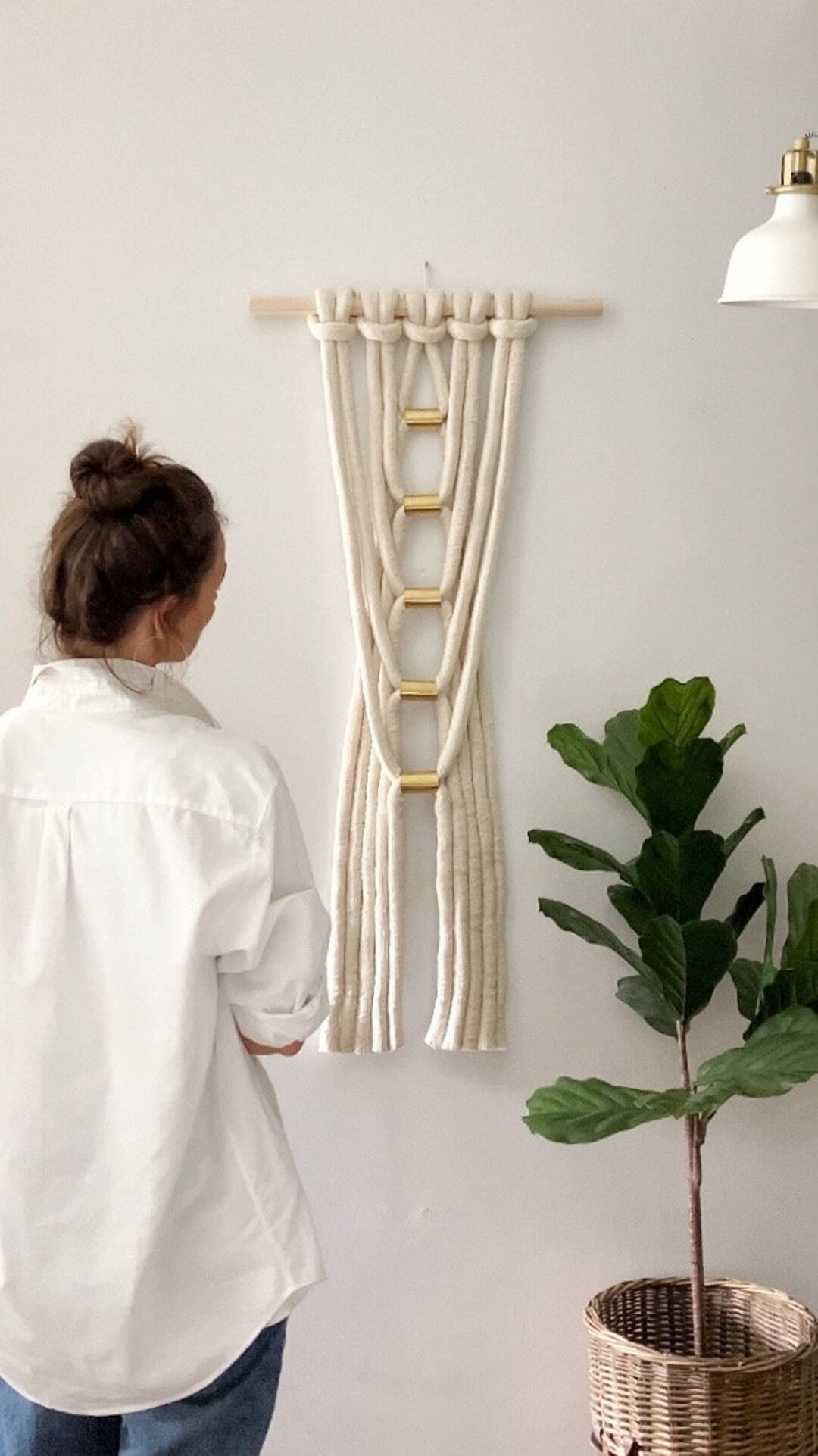 Macrame Wall Hanging| Modern Fibre Tapestry| Woven Wall Art| Geometric ...