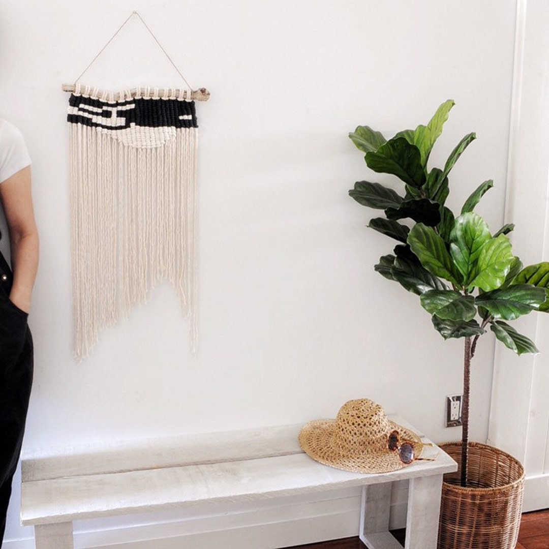 Macrame Wall Hanging| Modern Fibre Tapestry| Woven Wall Art| Geometric ...