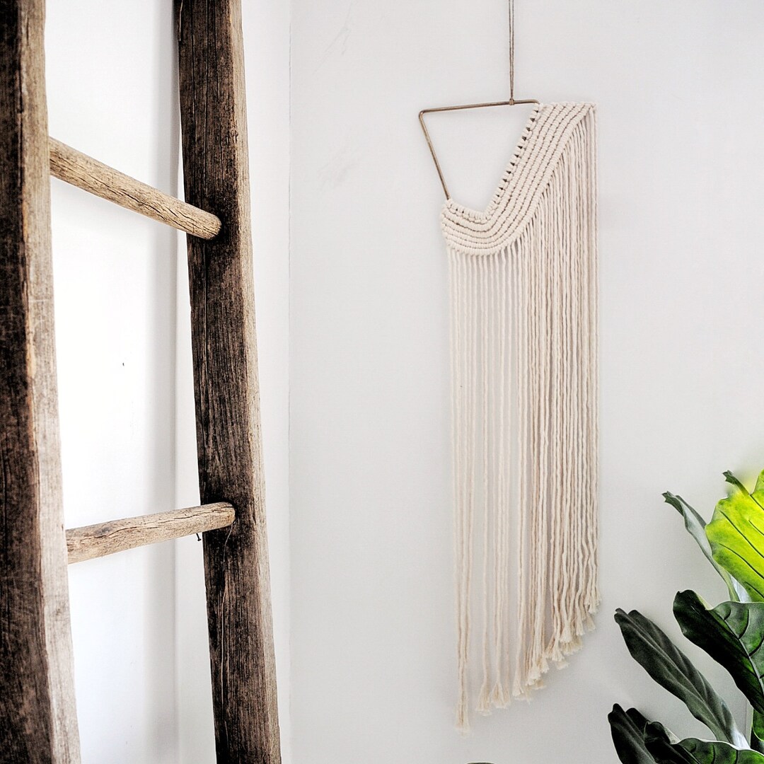 Macrame Wall Hanging| Modern Fibre Tapestry| Woven Wall Art| Geometric ...