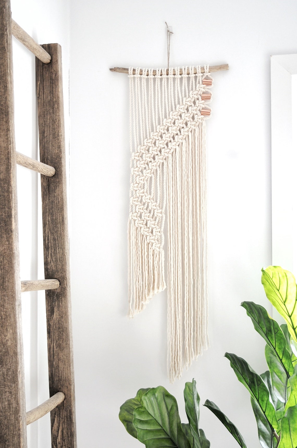 Macrame Wall Hanging| Modern Fibre Tapestry| Woven Wall Art| Geometric ...