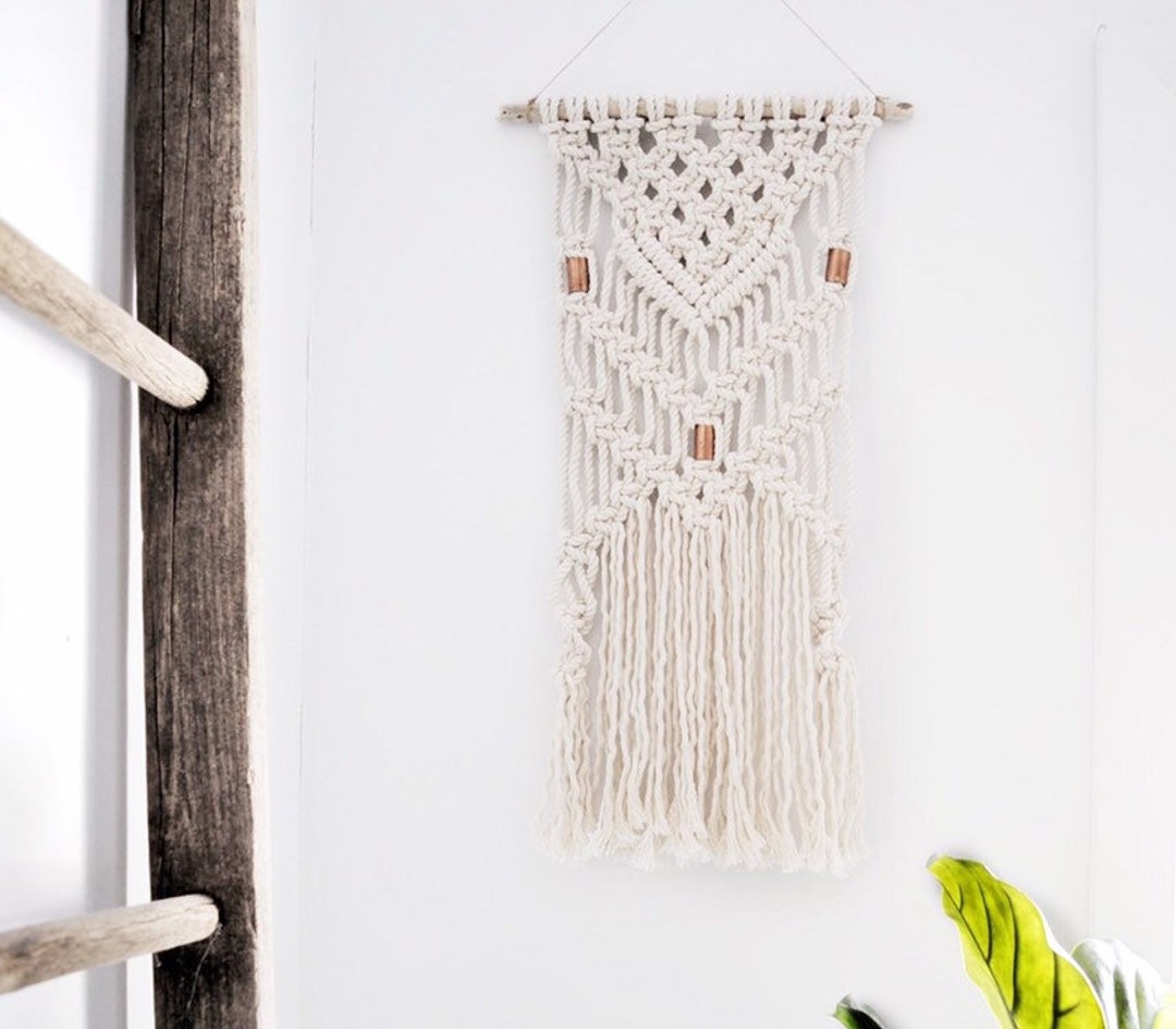 Macrame Wall Hanging| Modern Fibre Tapestry| Woven Wall Art| Geometric ...