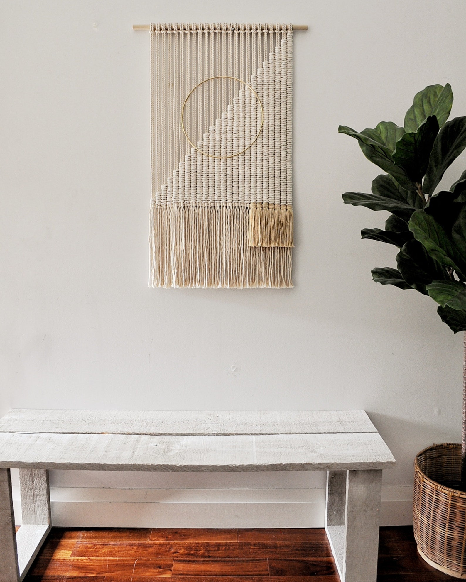 Macrame Wall Hanging| Modern Fibre Tapestry| Woven Wall Art| Geometric ...
