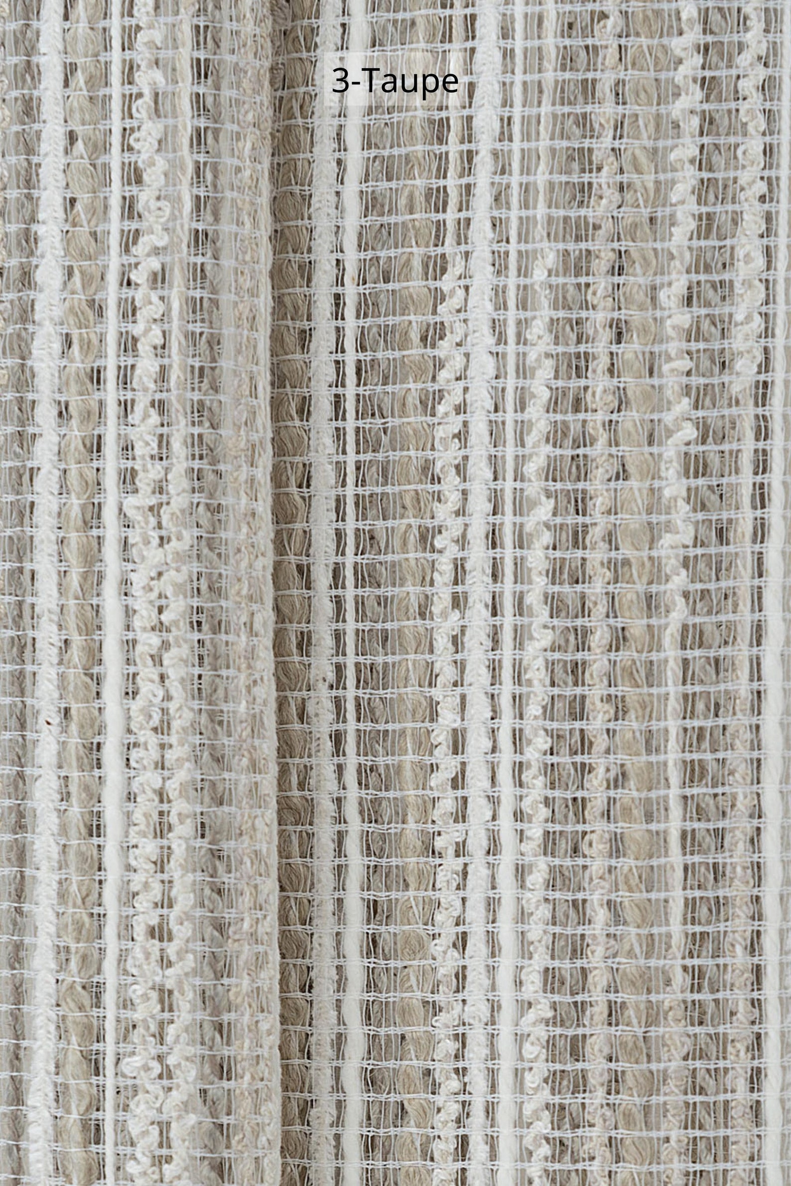 Woven Neutral Colors Textured Curtain Fabric Double Height - Etsy