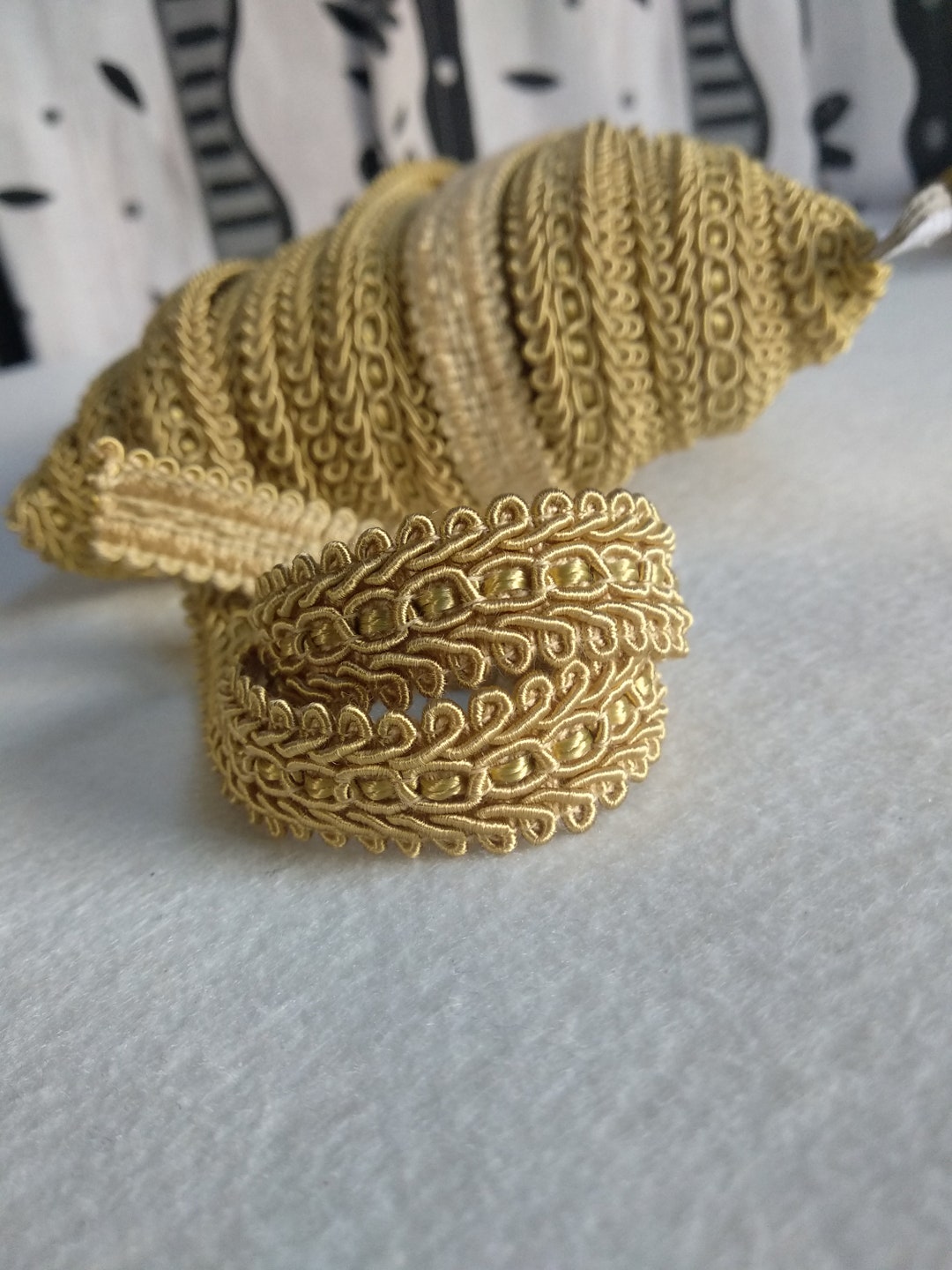 Gold Braid Fringe Trims1.8cm 0.71 Inches Gimp Braid Upholstery Trim - Etsy