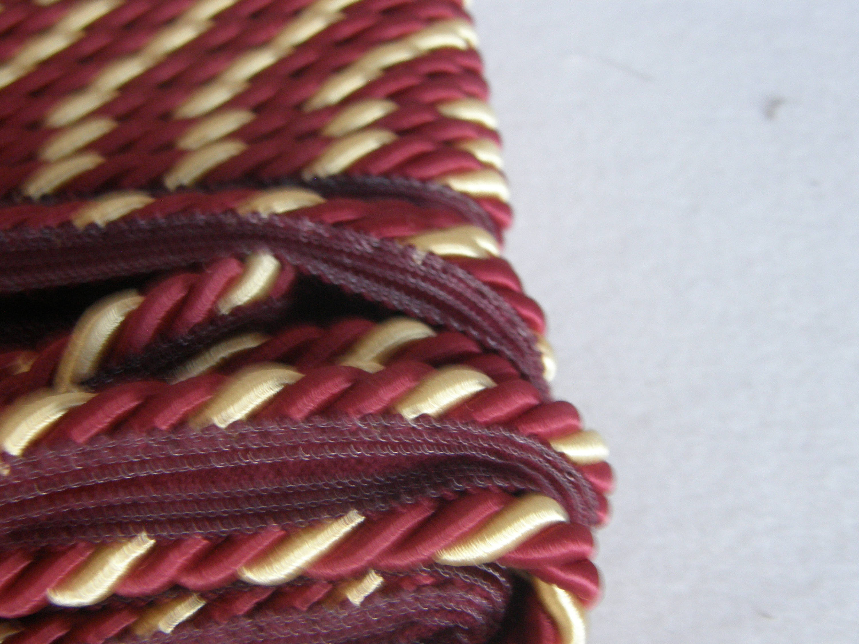 Red Wine Gold Rayon Flanged Piping Cord Fringe Trimmings - Etsy UK