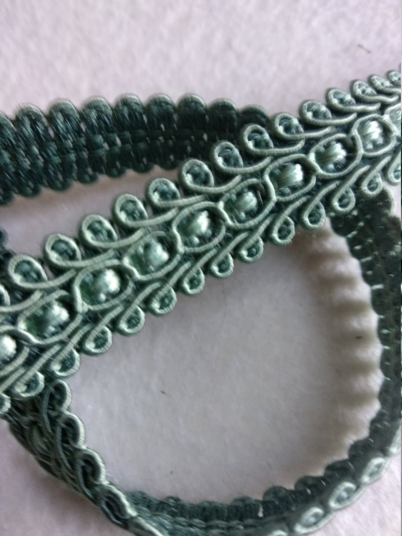 Green Braid Fringe Trims|1.8cm - 0.71 Inches Gimp Braid Upholstery Trim ...