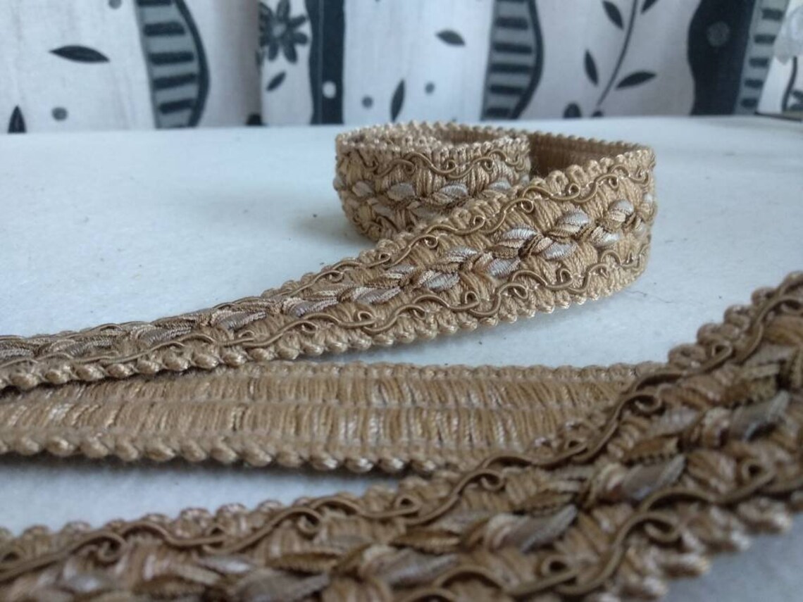 Beige Gold Gimp Trim Decoration Embellishments/3 Cm Wide Gimp | Etsy