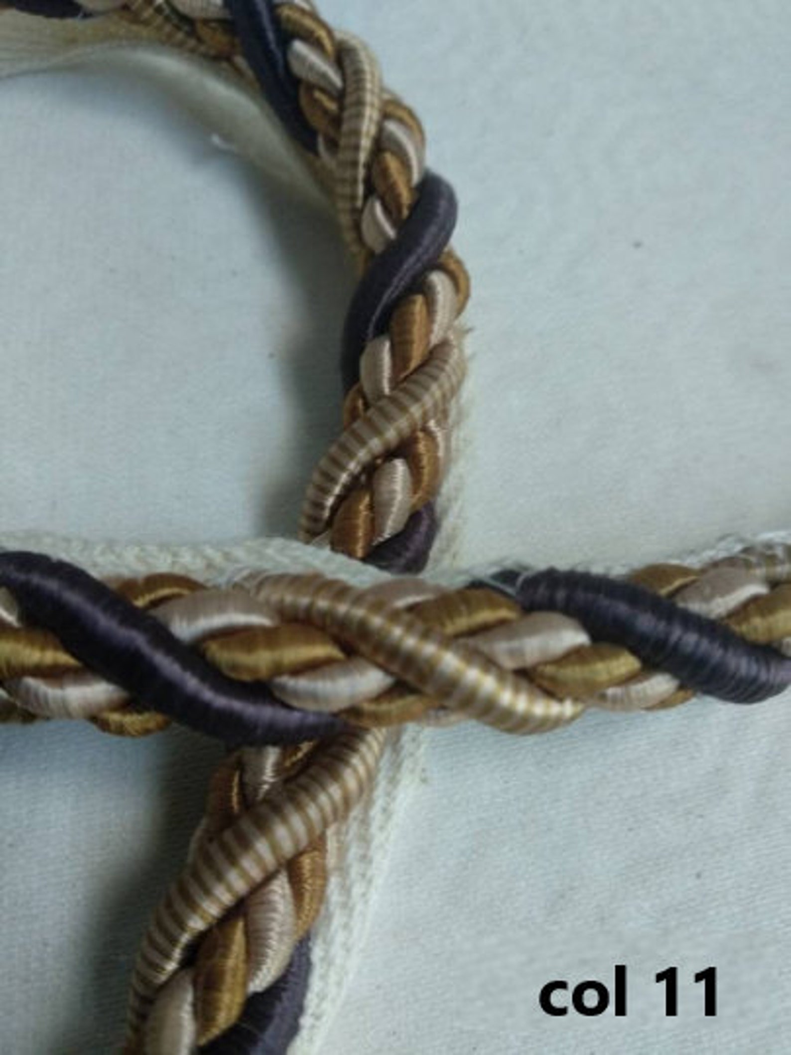 Triple Braided Upholstery Piping Cord 10mm | Multi Color Decorative ...