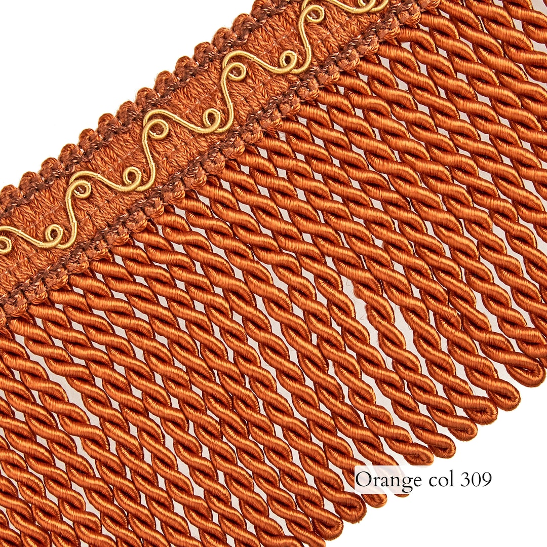 Orange Gold High Quality Bullion Fringe Upholstery Trimmings|10cm-3.93 ...