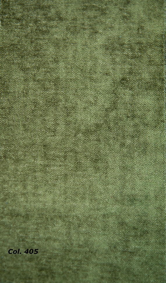 Green Chenille Fabric