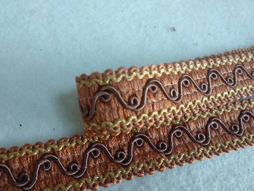 Embroidered Gimp Braided Trimmings/2 Cm Wide Braid Fringe Trims Gimp - Etsy