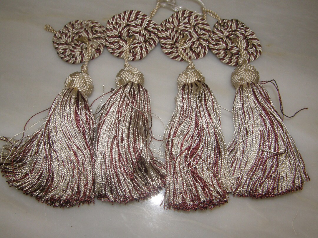 Cotton Rosette Key Tassel Trims | 11cm - 4 Inches Height Tassel With ...