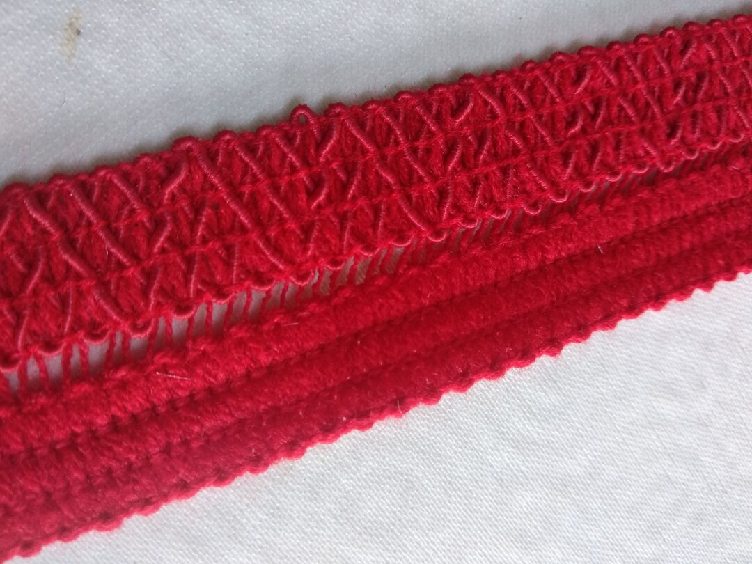 Red Braid Gimp Trim/3.5cm Thick Fashion - Etsy